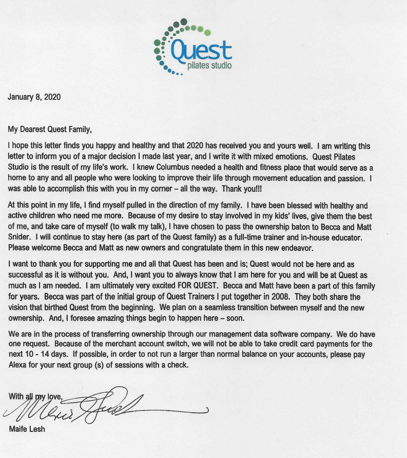 Maife-Letter_photo – Quest Pilates Studio | Columbus Georgia